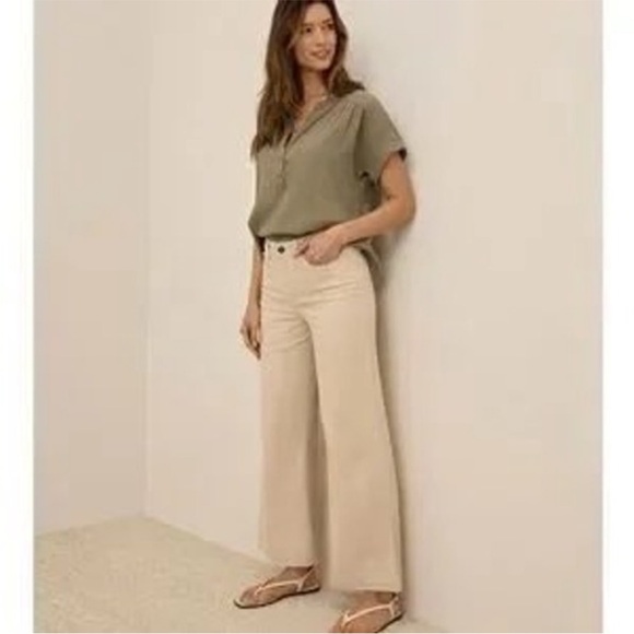 Pact | Pants & Jumpsuits | Pact Organic Cotton Wide Leg Pants Twill ...